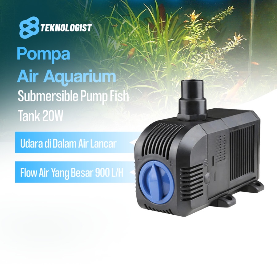 Jual Pompa Air Aquarium Submersible Pump Fish Tank 20W | Shopee Indonesia