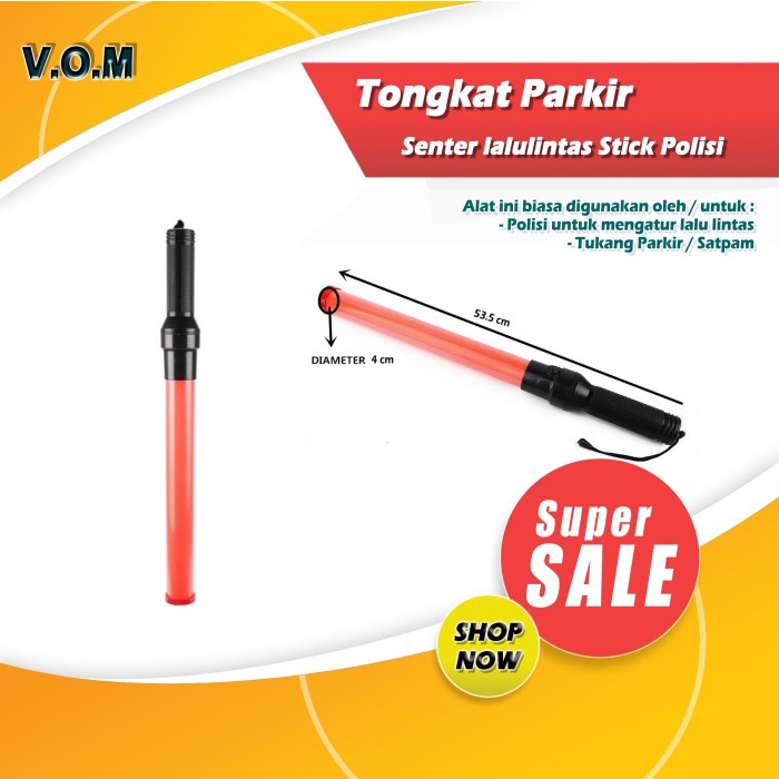 Jual Cuci Gudang Tongkat Parkir Lalin Senter lalulintas Stick Polisi ...