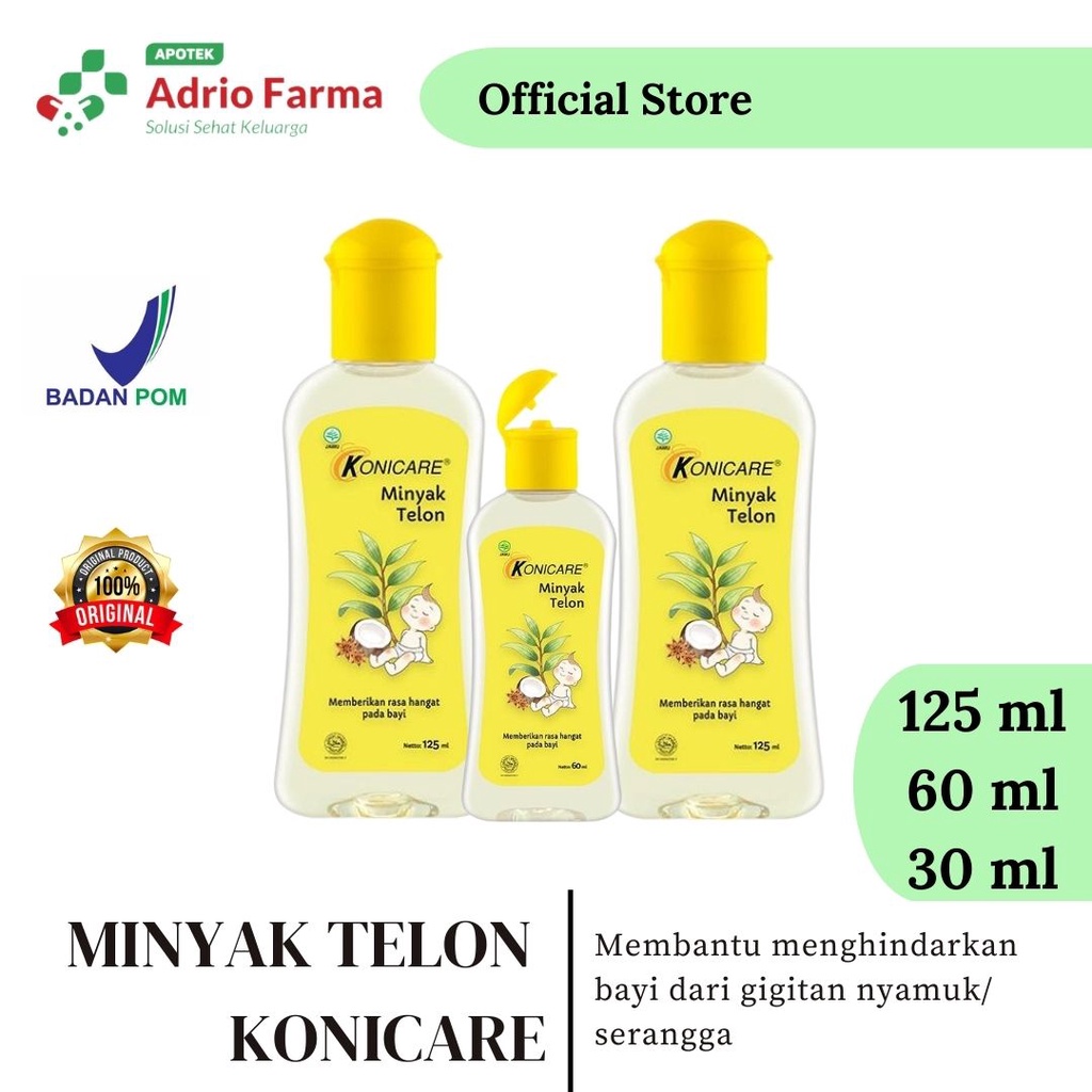 Jual KONICARE - TELON LEMONGRASS Botol @ 30ml / 60ml / 125ml - Minyak ...