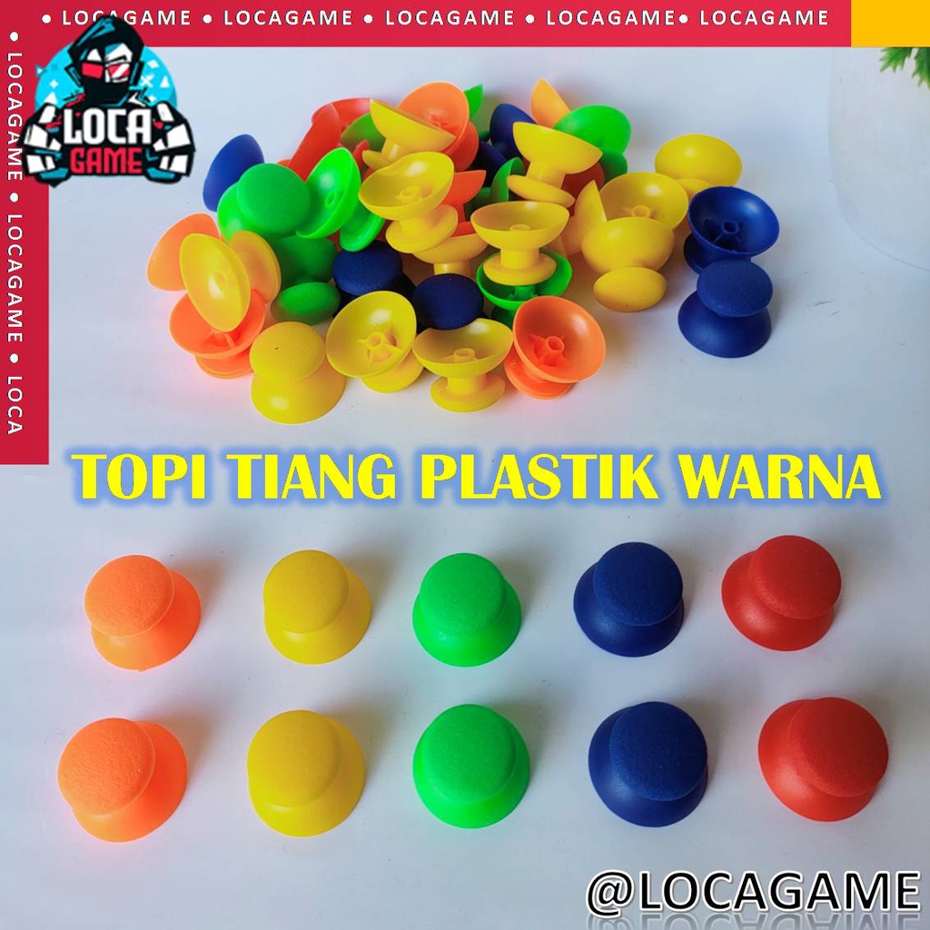 Jual TOPI / JAMUR ANALOG TIANG PLASTIK WARNA LUBANG BESAR STICK STIK ...