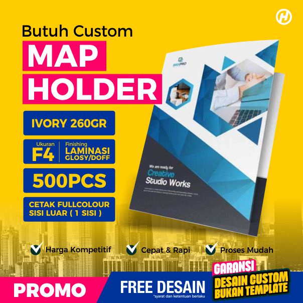Jual CETAK MAP FOLDER/STOP MAP F4/A4 Map Sekolah / Kantor Custom | Shopee Indonesia