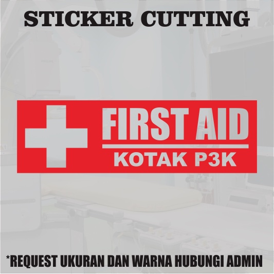 Jual Stiker Cutting First Aid Kotak P3K / Sticker Cutting | Shopee ...