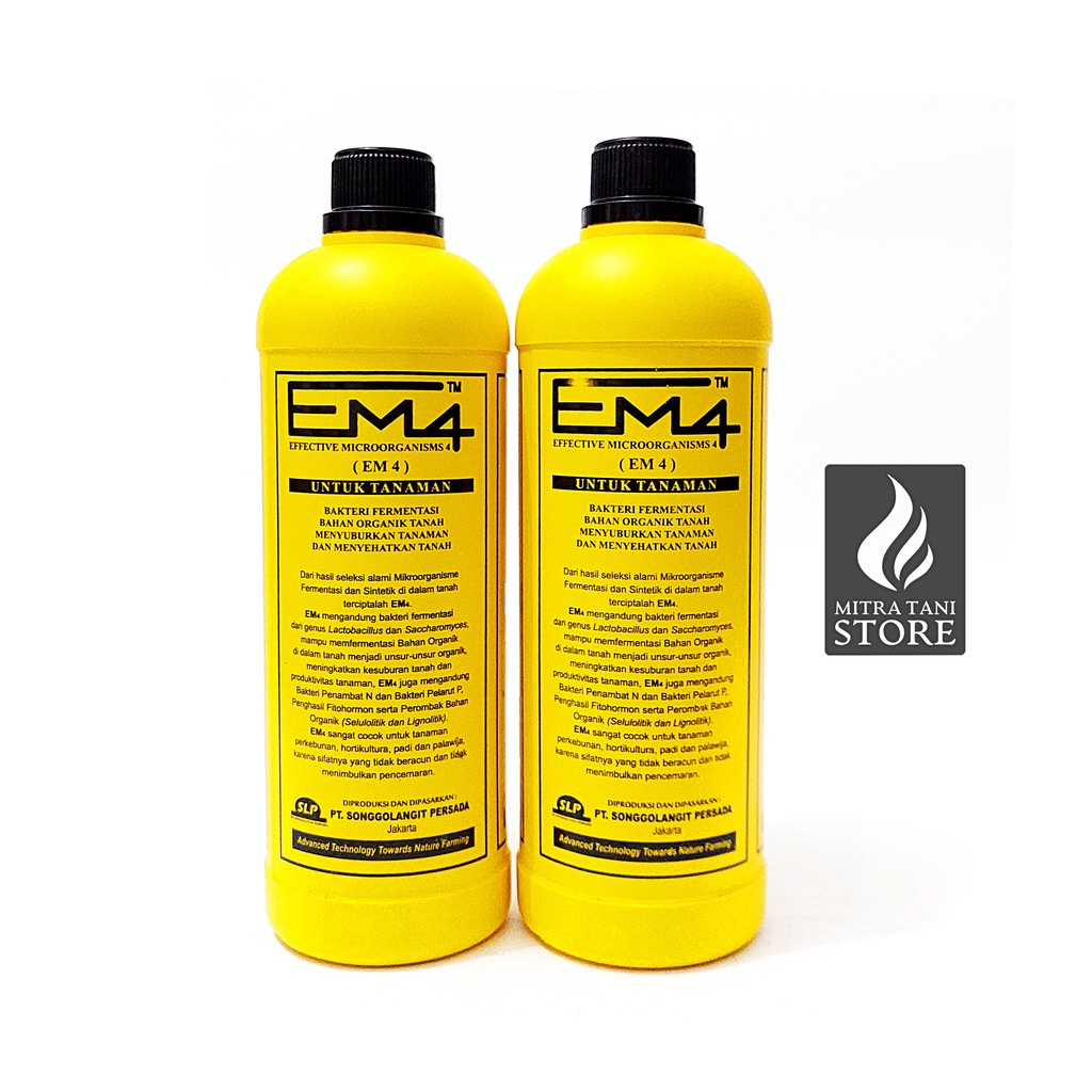 Jual EM4 Pertanian Effective Microorganism Kuning 1 Liter | Shopee ...