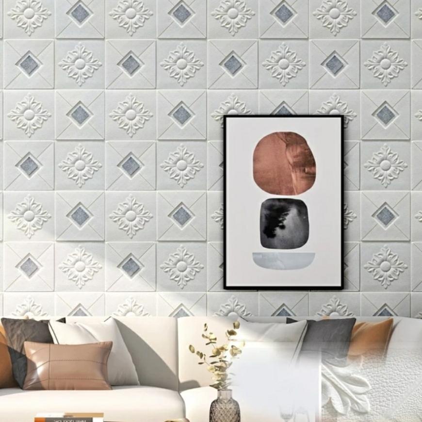 Jual WALLPAPER DINDING 3D FOAM WALLFOAM HIGH QUALITY MOTIF BATIK 004 ...