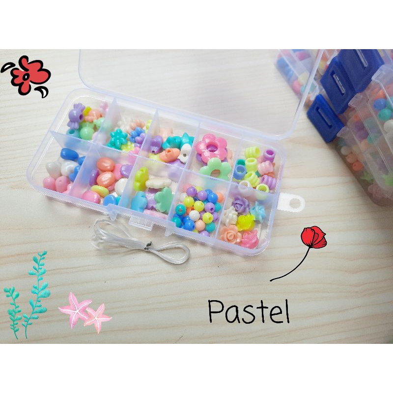 Jual Mainan Meronce Manik Manik Anak/Mainan Manik manik dengan Box 10 ...