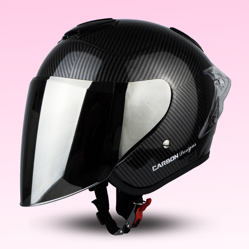 Jual Helm Rsix Paket Ganteng Half Face Helm Motor Pria SNI Motif ...