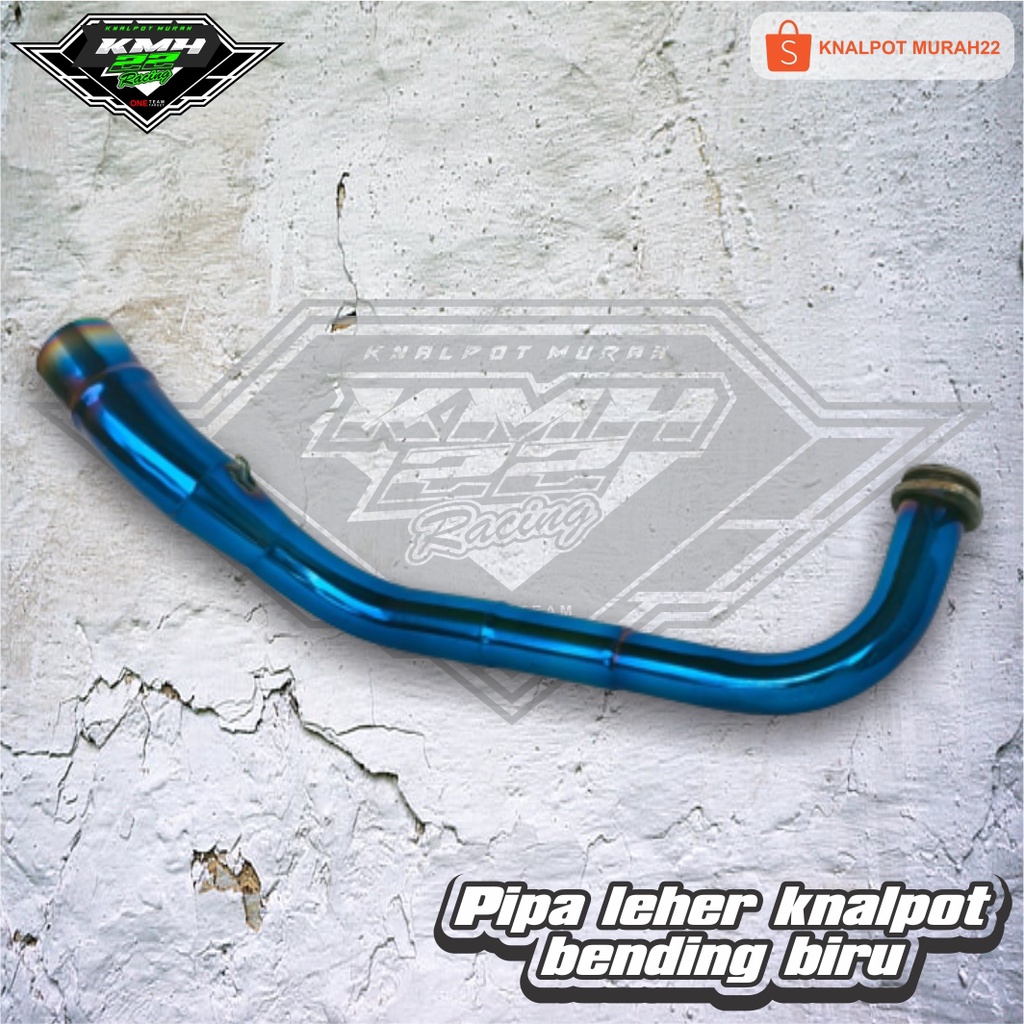 Jual Pipa leher knalpot YAMAHA NMAX 155 NEW bending biru | Shopee Indonesia