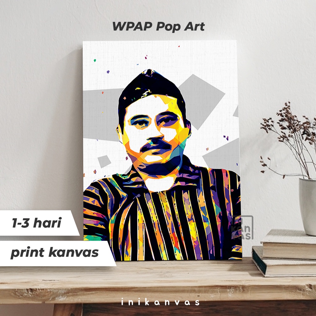 Jual WPAP POP ART KANVAS 40 x 50cm ilustrasi gambar foto wajah kado wisuda anniversary | Shopee ...