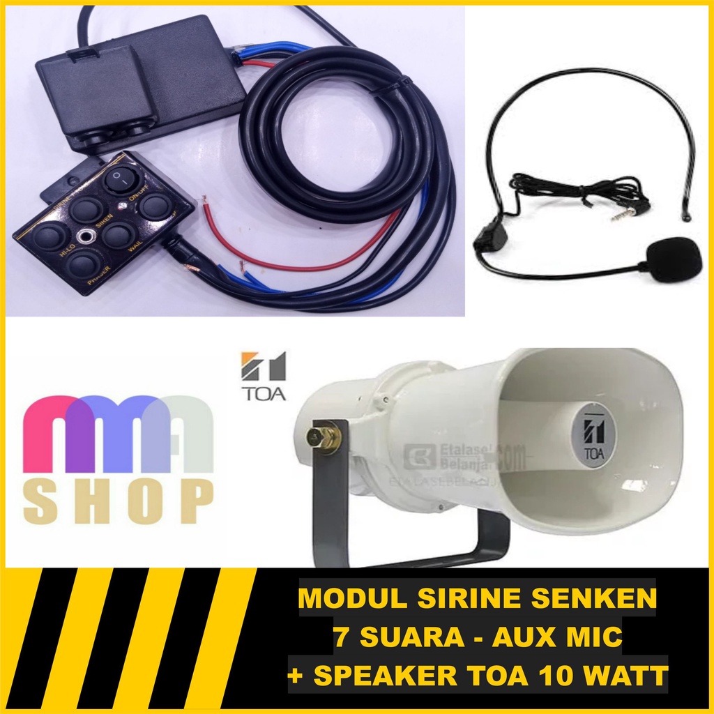 Jual modul senken aux mic 60 watt set speaker toa zh610s 10 watt ...