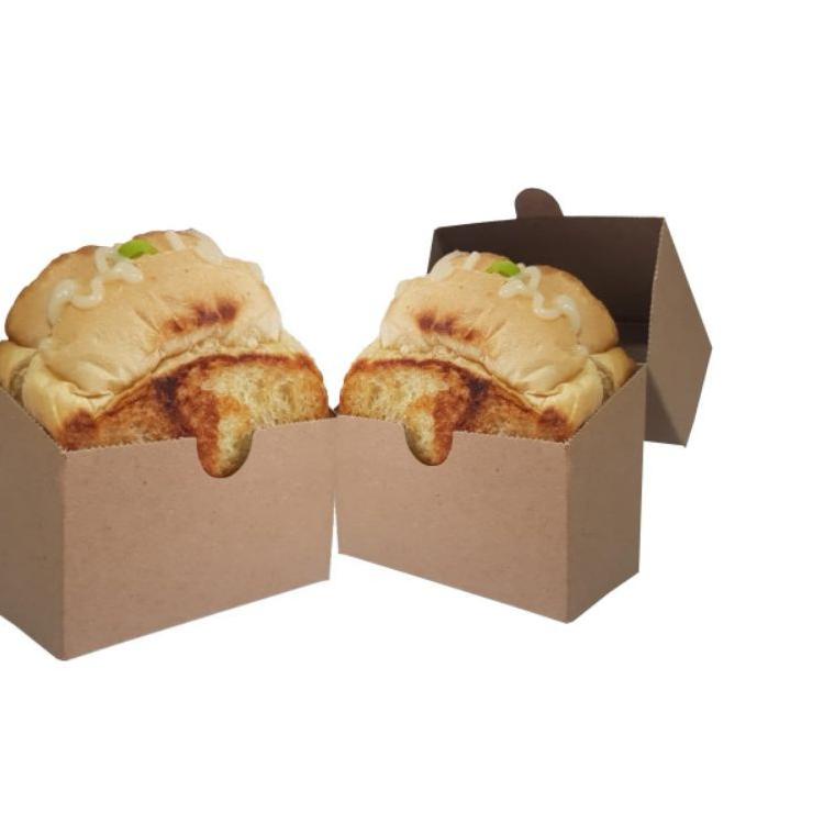 Jual STOK TERBATAS Box Roti Bakar / Toast Box / Kotak Roti - Kraft (isi ...