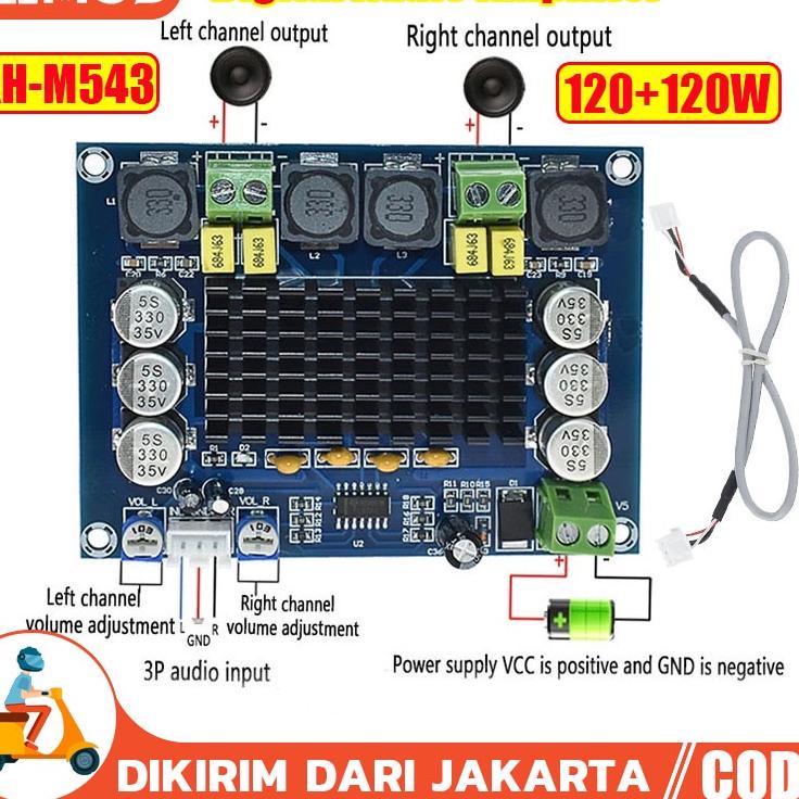 Jual Harga Puas XH-M543 POWER AMPLIFIER CLASS D DIGITAL AUDIO TPA3116D2 ...