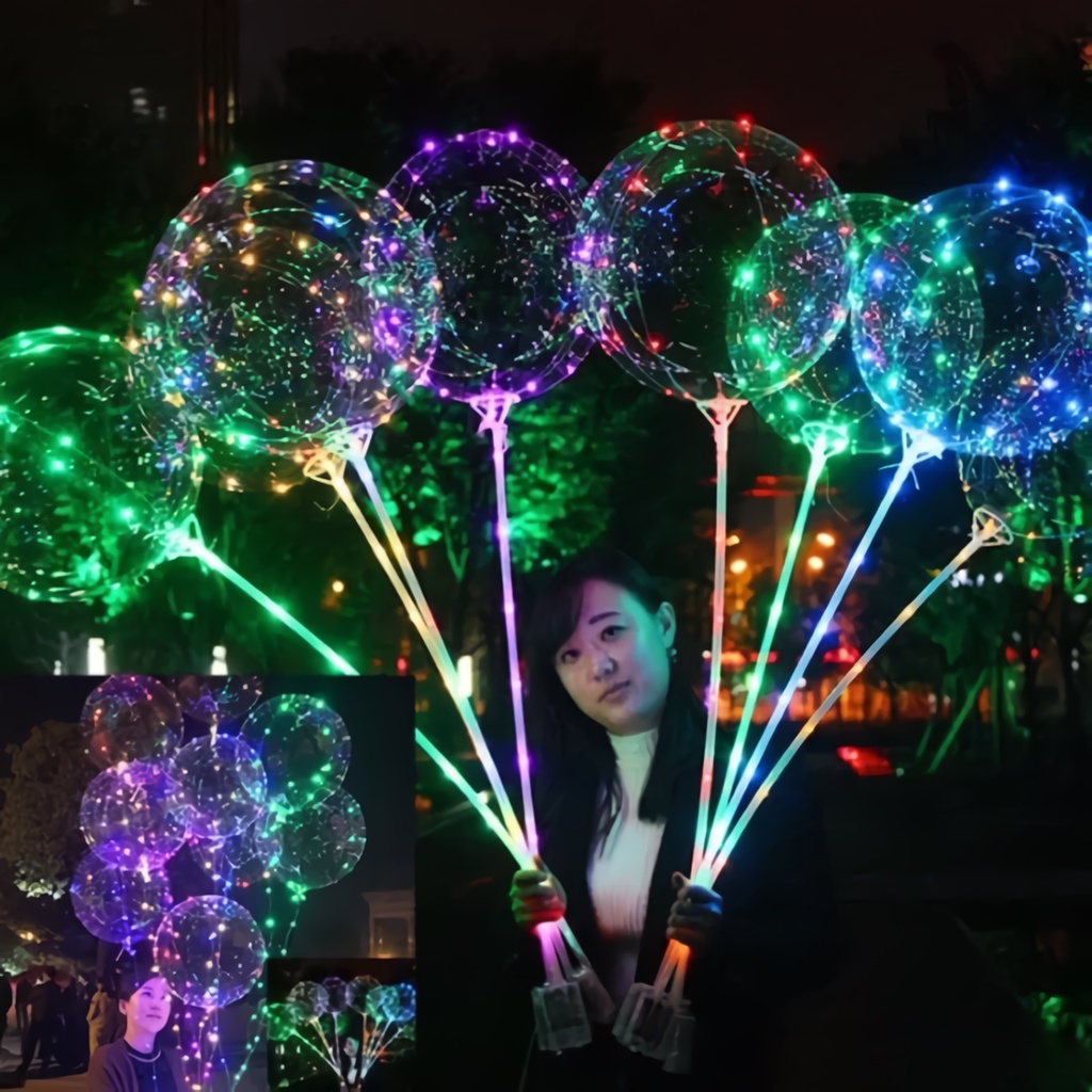 Jual [FREE BATERAI] Balon PVC Stick + Lampu LED / Balon Ultah / Balon ...