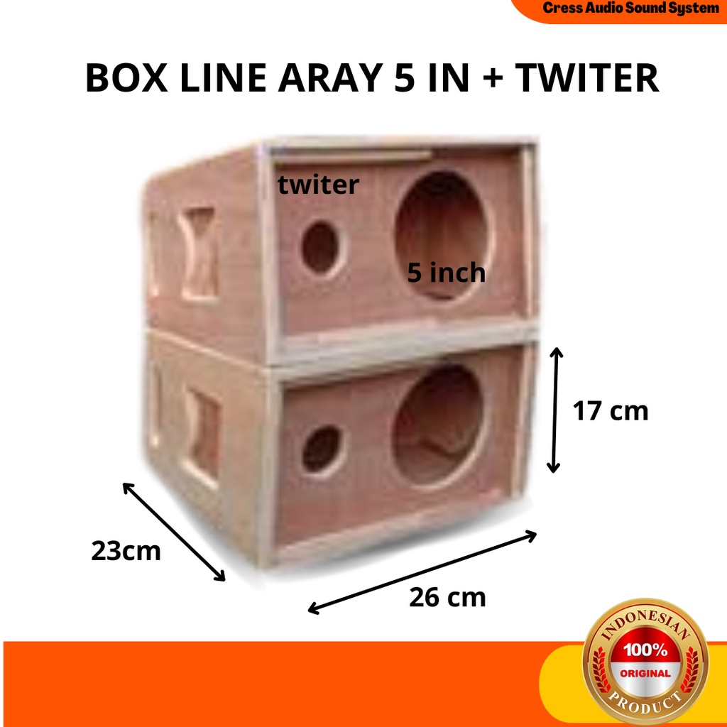 Jual Box Speaker Line Aray 5 Inch Singgle Twiter Triplek 9mm | Shopee ...