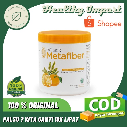 Jual Mganik Metafiber Original Suplemen Penurun Diabetes Herbal 450 ...