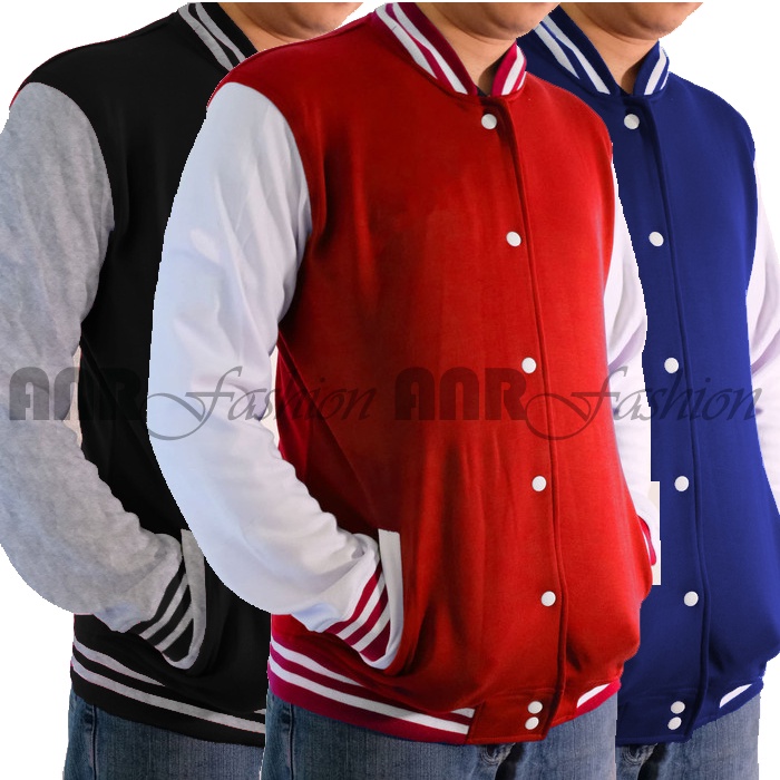 Jual BASEBALL COWO Jaket Baseball Varsity Kancing Pria Wanita | Jaket ...