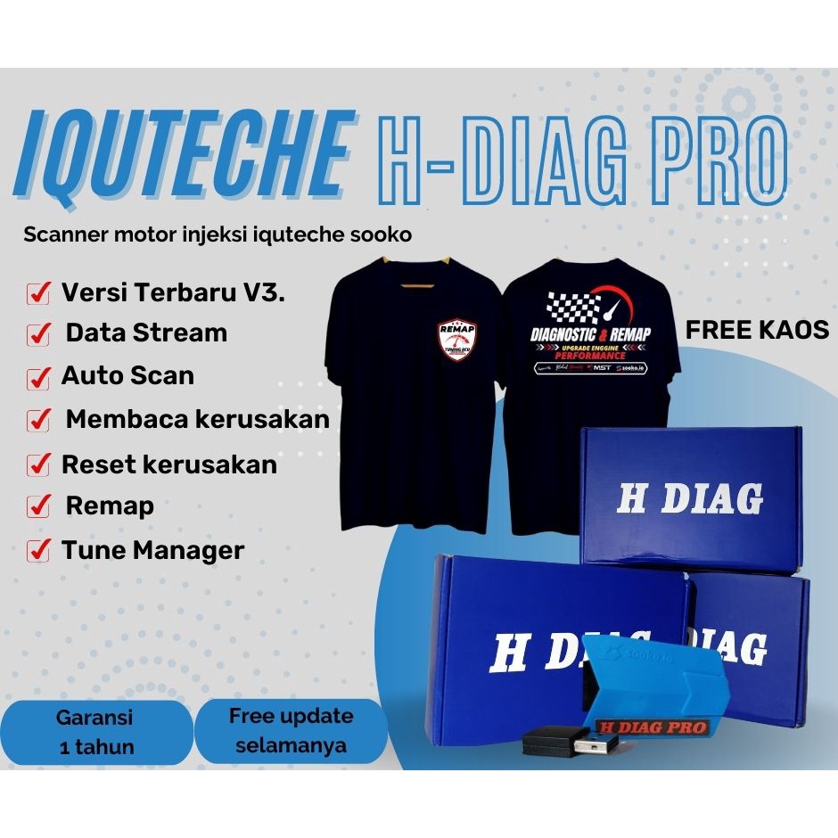 Jual Scanner Motor Injeksi Versi Android dan Laptop IQUTECHE HDiag Pro ...