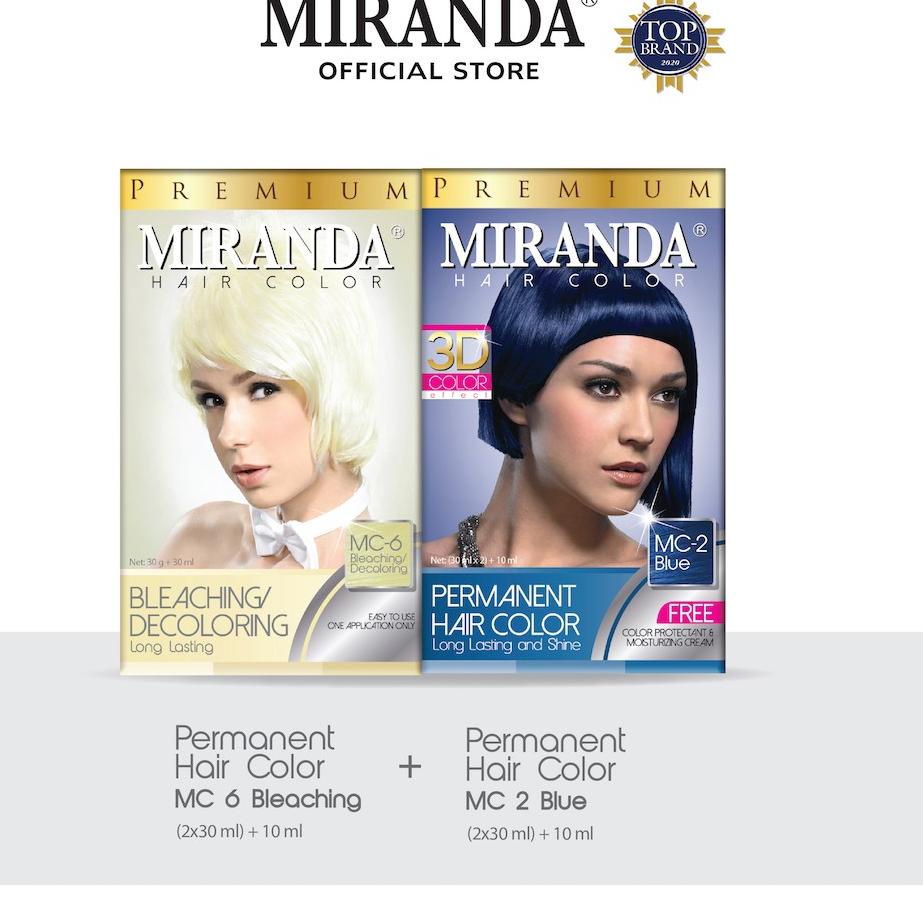 Jual TERMURAH Miranda Paket Rambut MC2 Blue & MC6 Bleaching | Shopee ...