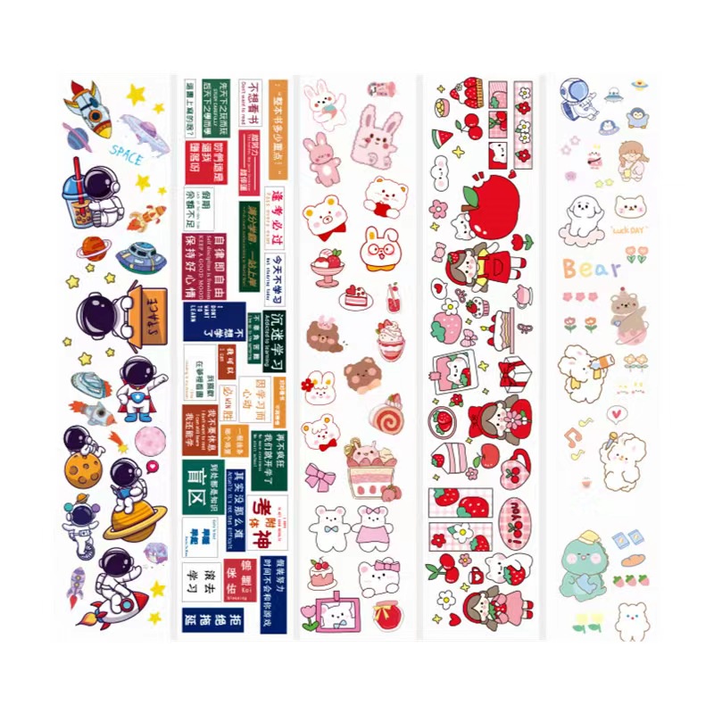 Jual MS0018 Stiker Panjang Lucu Untuk Journaling/Stiker Scarpbook Diy ...