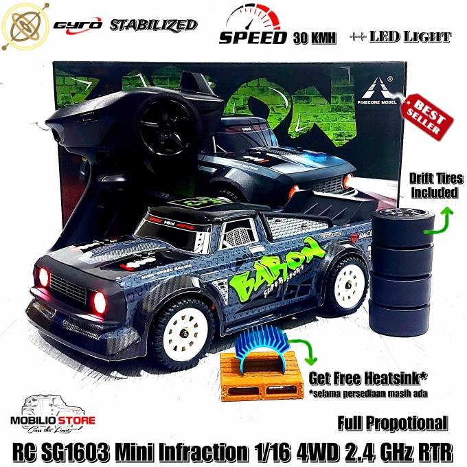 Jual RC SG1604 1/16 Mini Arma Infraction Drift Rally Car 2.4GHz 4WD RTR ...