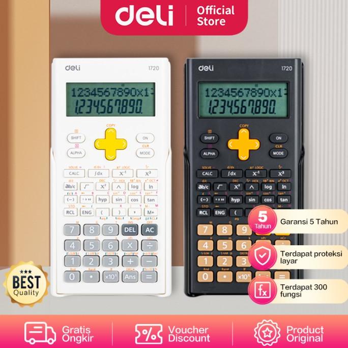 Jual Deli Scientific Calculator / Kalkulator Ilmiah 300 fungsi E1720 ...