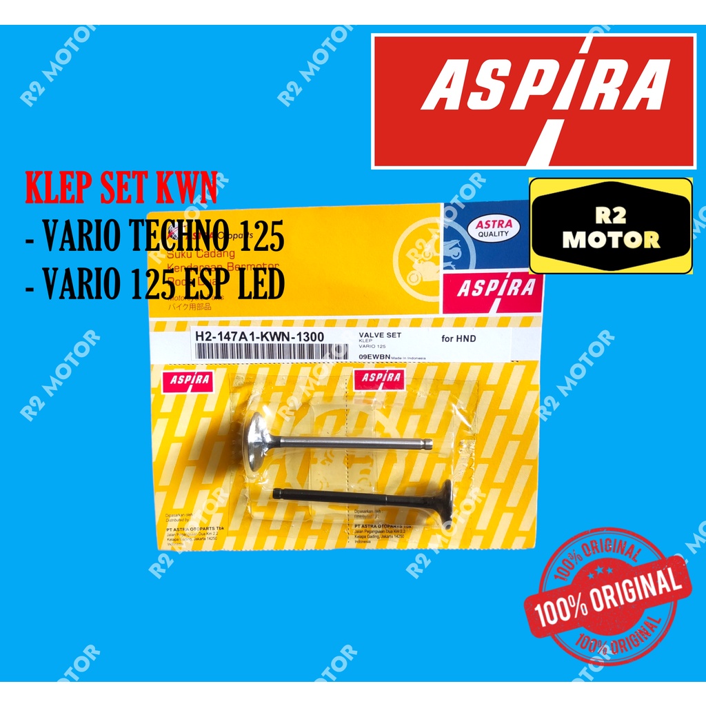 Jual PAYUNG VALVE KLEP SET KWN ASPIRA VARIO 125 FI ESP LED | Shopee Indonesia