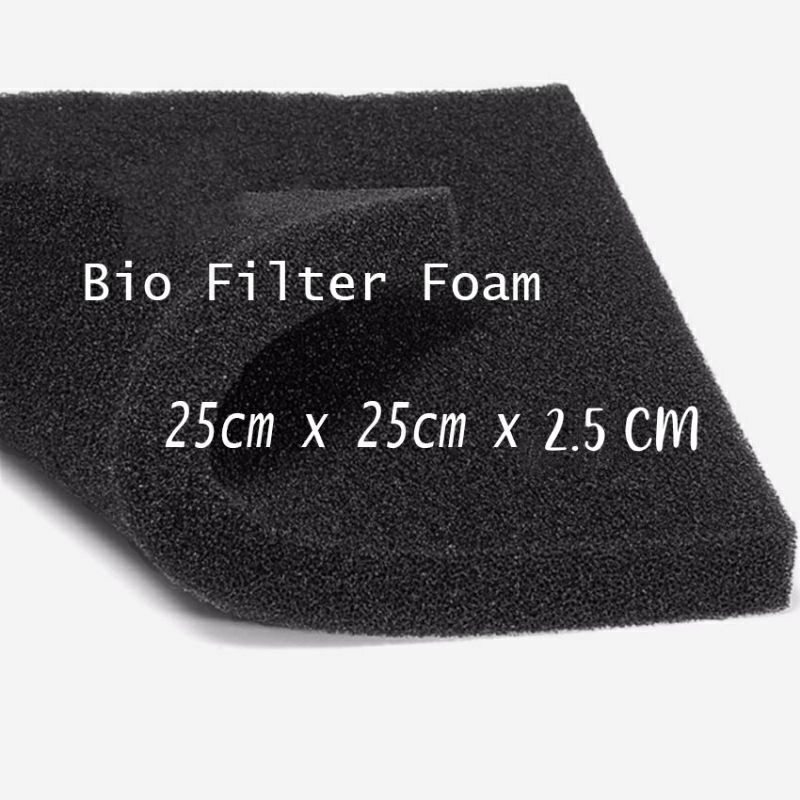 Jual biofil biofoam bio spong busa hitam media filter aquarium dan ...