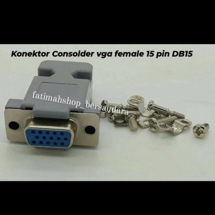 Jual Konektor DB15 FeMALE DB 15 VGA lengkap mur baut Cover pcmelektrob9090 Ayo Order | Shopee ...