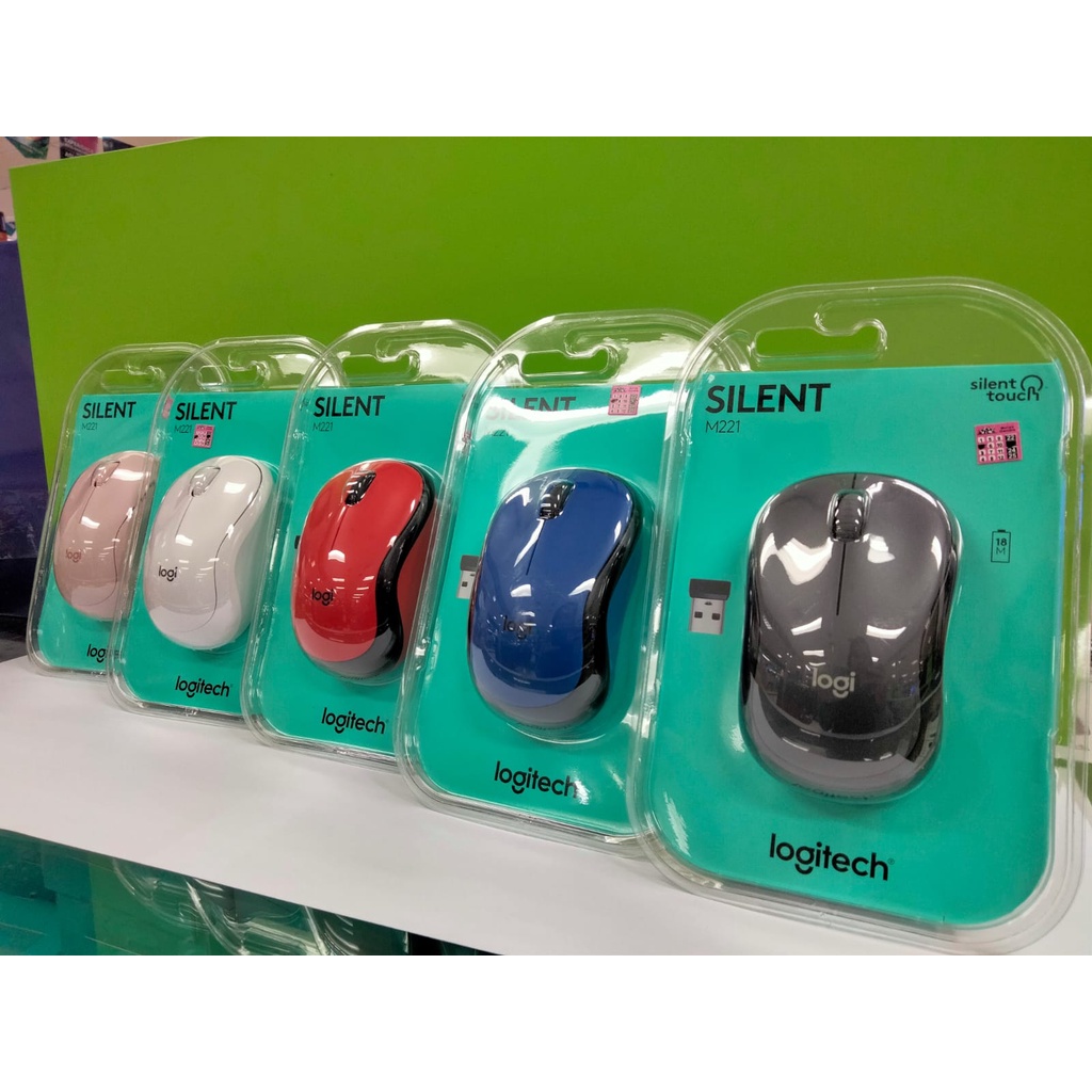 Jual logitech mouse wireless silent M221 | Shopee Indonesia