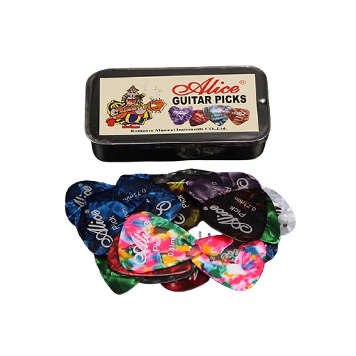 Jual Pick Gitar Alice Kotak Kaleng Isi 24 Pcs | Shopee Indonesia