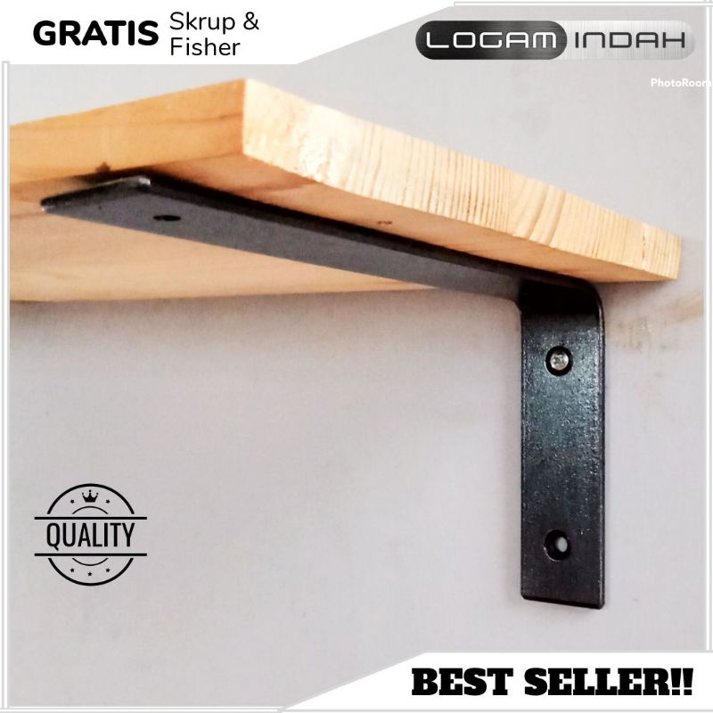 Jual Besi siku rak ambalan / bracket besi siku | Shopee Indonesia