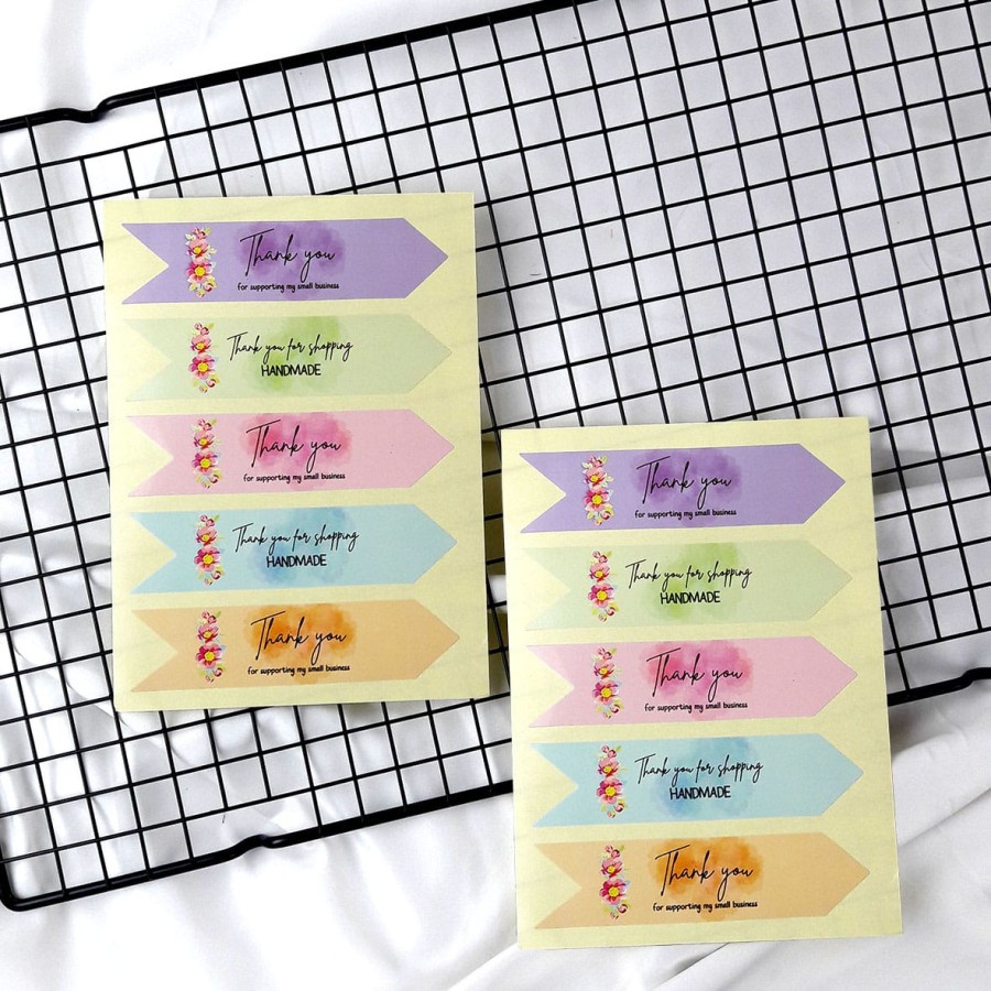 Jual sticker lebel thankyou / ucapan thankyou | Shopee Indonesia