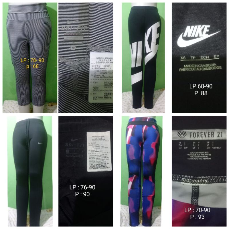 Jual Legging sport brand preloved cewek & cowok | Shopee Indonesia