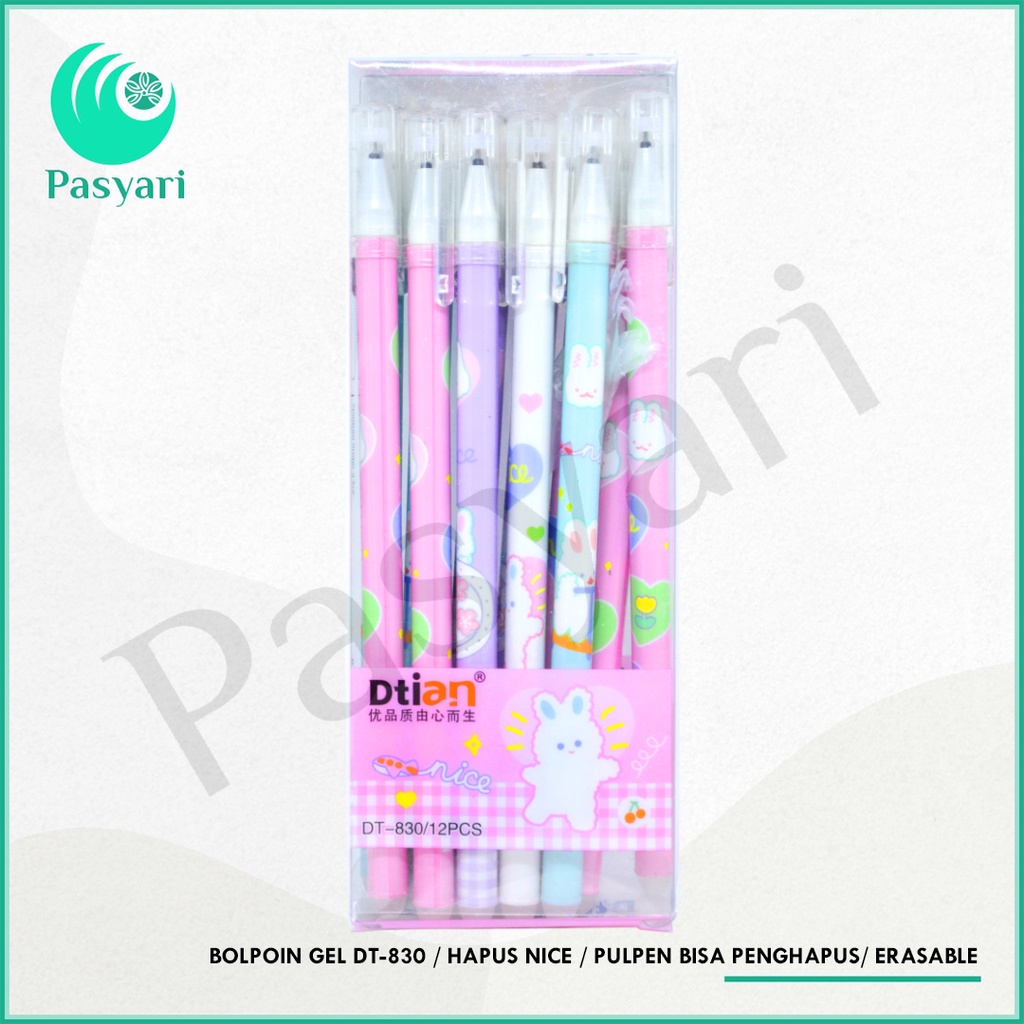Jual Bolpoin GEL DT-830 / HAPUS NICE / Pulpen bisa penghapus/ Erasable ...
