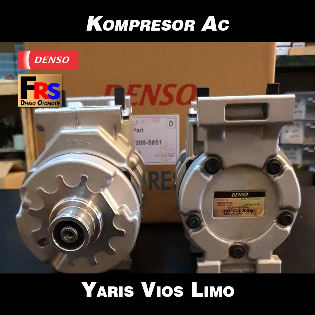 Jual Kompresor Ac Yaris Vios Limo lama gen 1 gen 2 Compressor ac Yaris ...