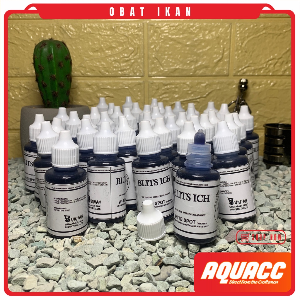 Jual Obat Biru Methylene Blue Obat Ikan Hias Cupang Anti Jamur Bakteri ...