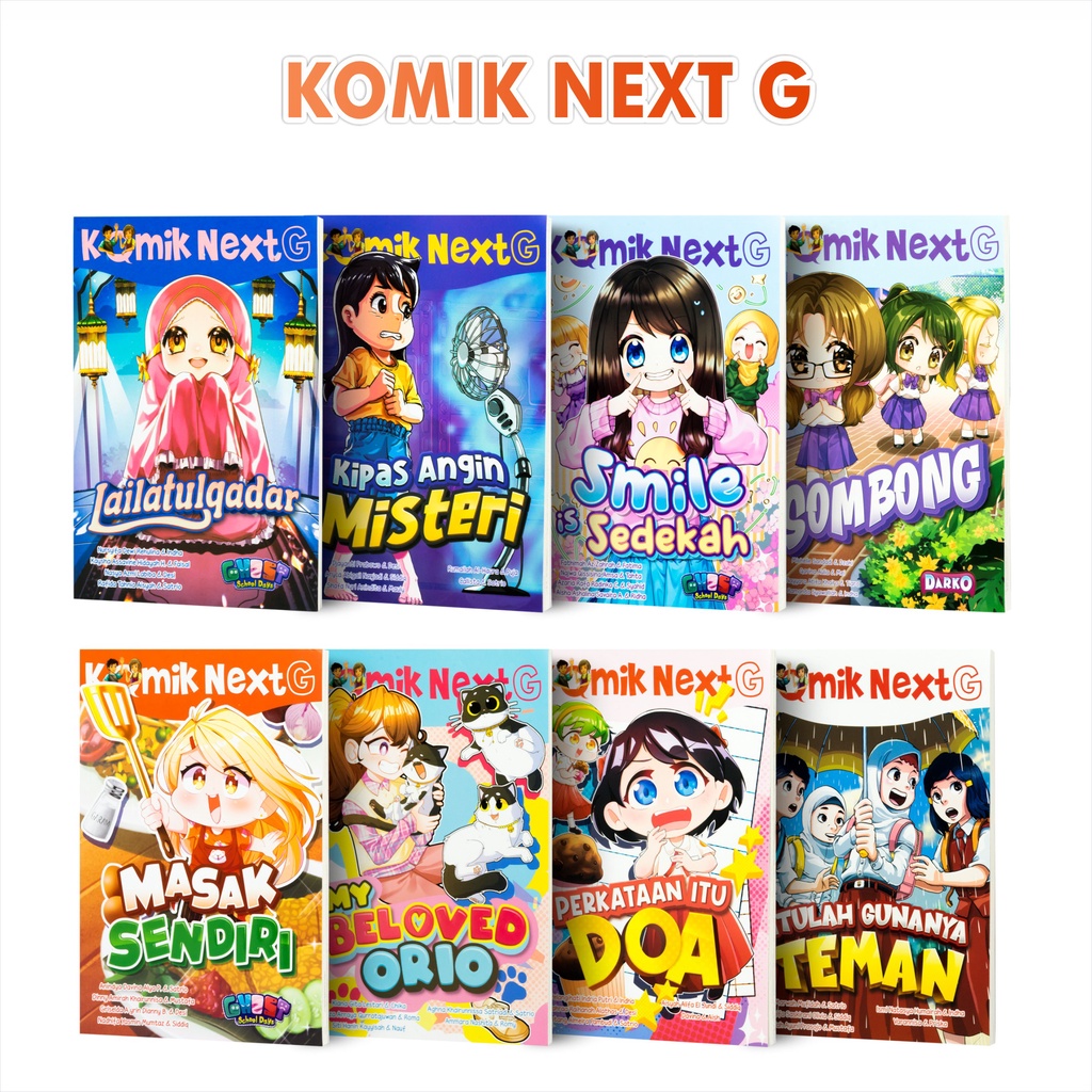 Jual Buku Komik Anak / Next G / Lailatulqadar / Kipas Angin Misteri / Smile Is Sedekah / Sombong ...