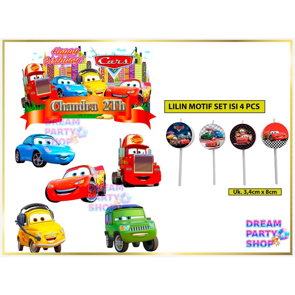 Jual Topper Kue Cars Banner Hiasan Kue Cars Ultah Lucu Lilin Karakter ... Jual Topper Kue Cars Banner Hiasan Kue Cars Ultah Lucu Lilin Karakter ...