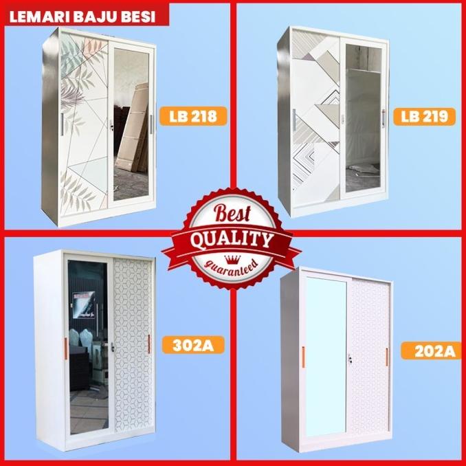 Jual Lemari Baju Besi - Lemari Pakaian Besi Sliding / 2 Pintu / 3 Pintu Stortitizar | Shopee ...