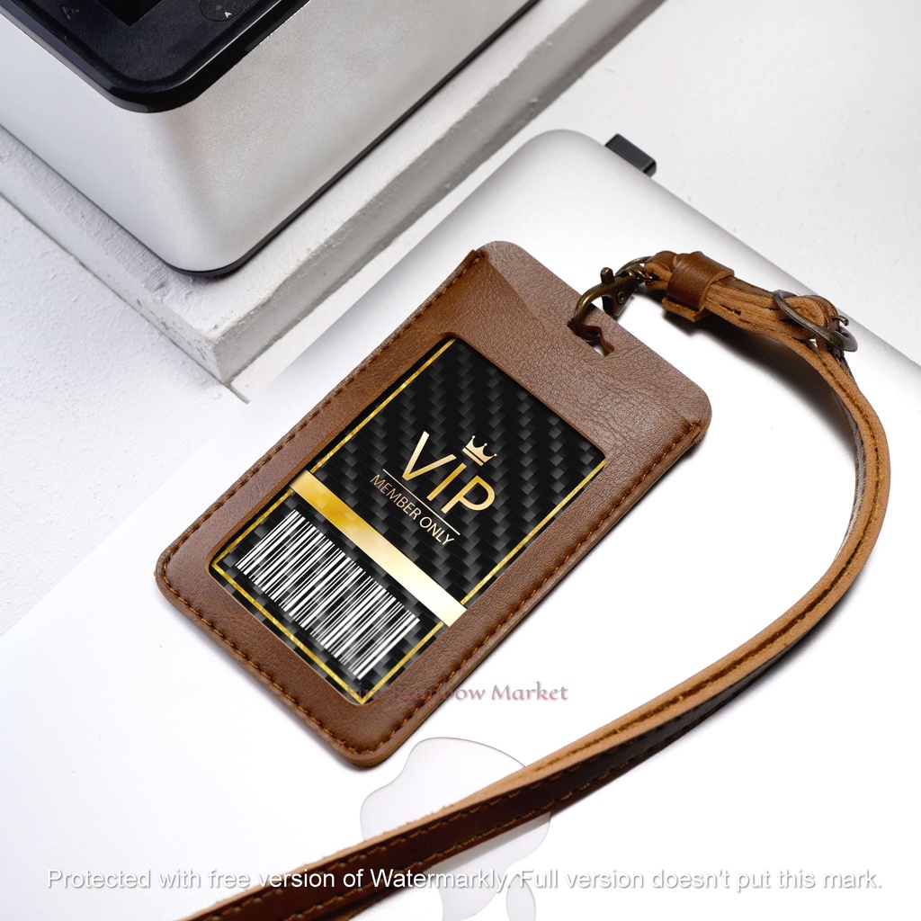Jual ID CARD KALUNG HOLDER NAME TAG PRIA WANITA ID CARD HOLDER ERSHI ...