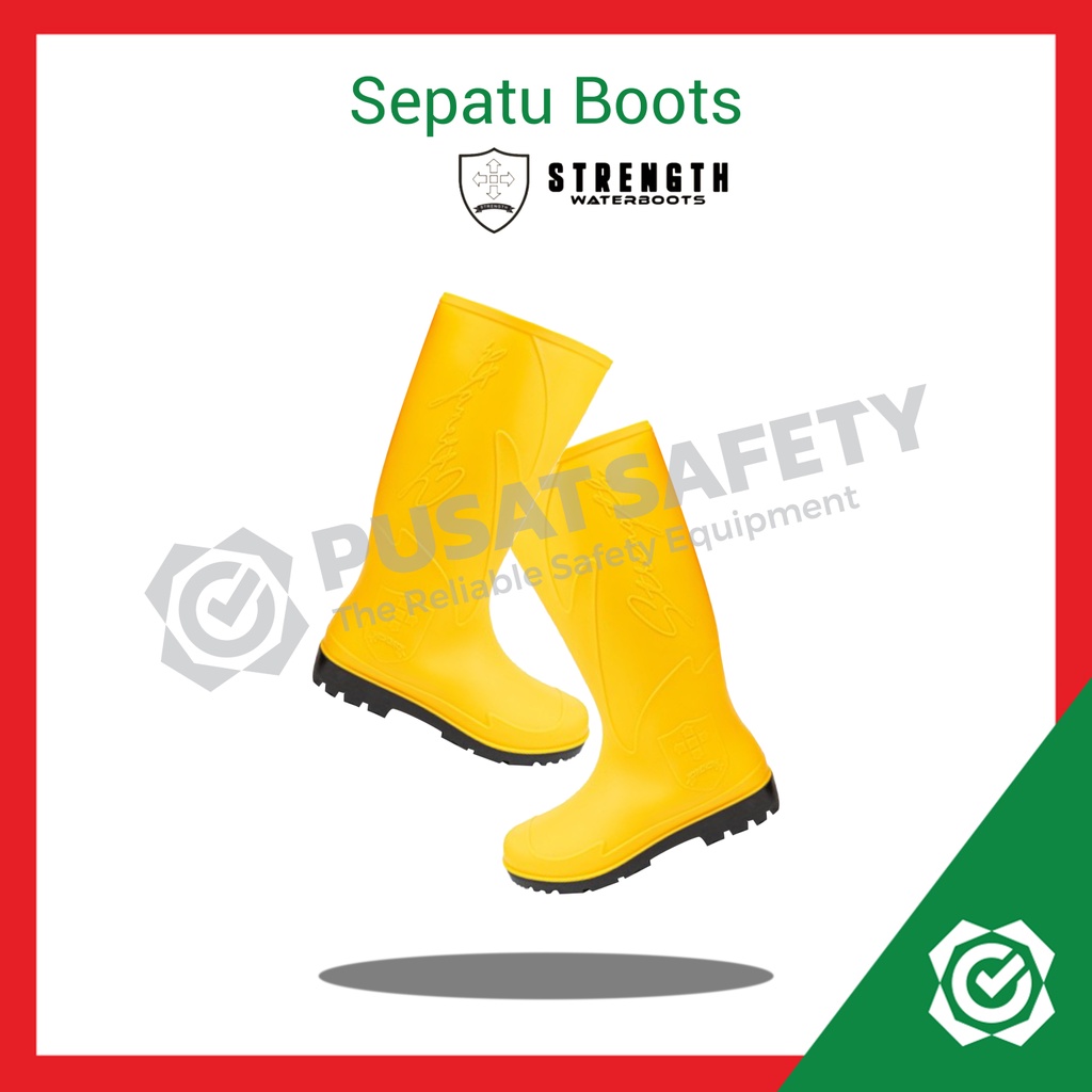 Jual Sepatu Boot Strength Kuning | Shopee Indonesia