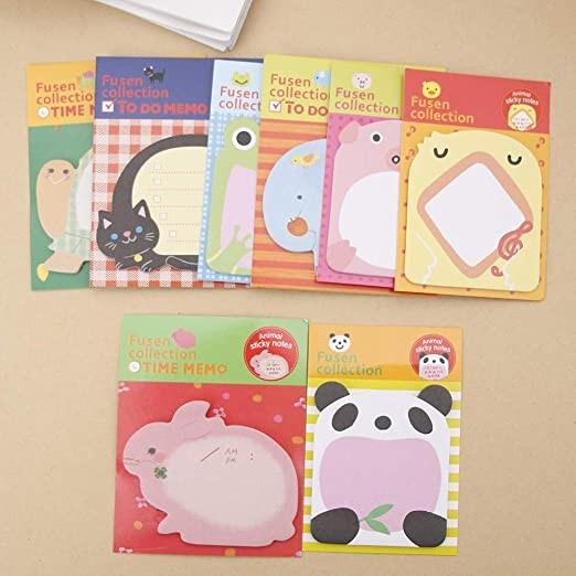 Jual Sticky Notes Lucu Motif Kartun Animal Office Stationery Kertas ...