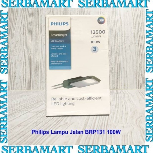 Jual PJU PHILIPS BRP 131 100W LAMPU JALAN PHILIPS BRP131 4000K 12500 ...