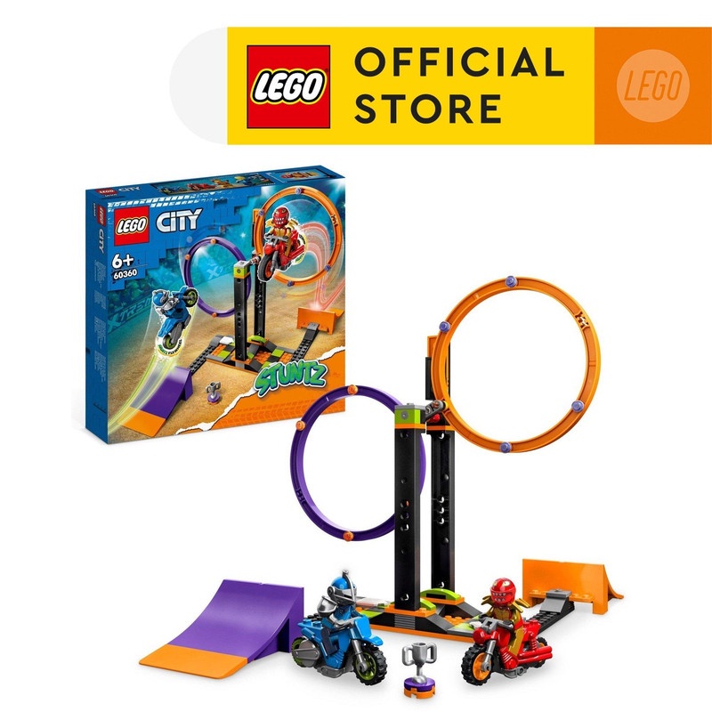 Jual LEGO City 60360 Spinning Stunt Challenge Building Toy Set (117 ...