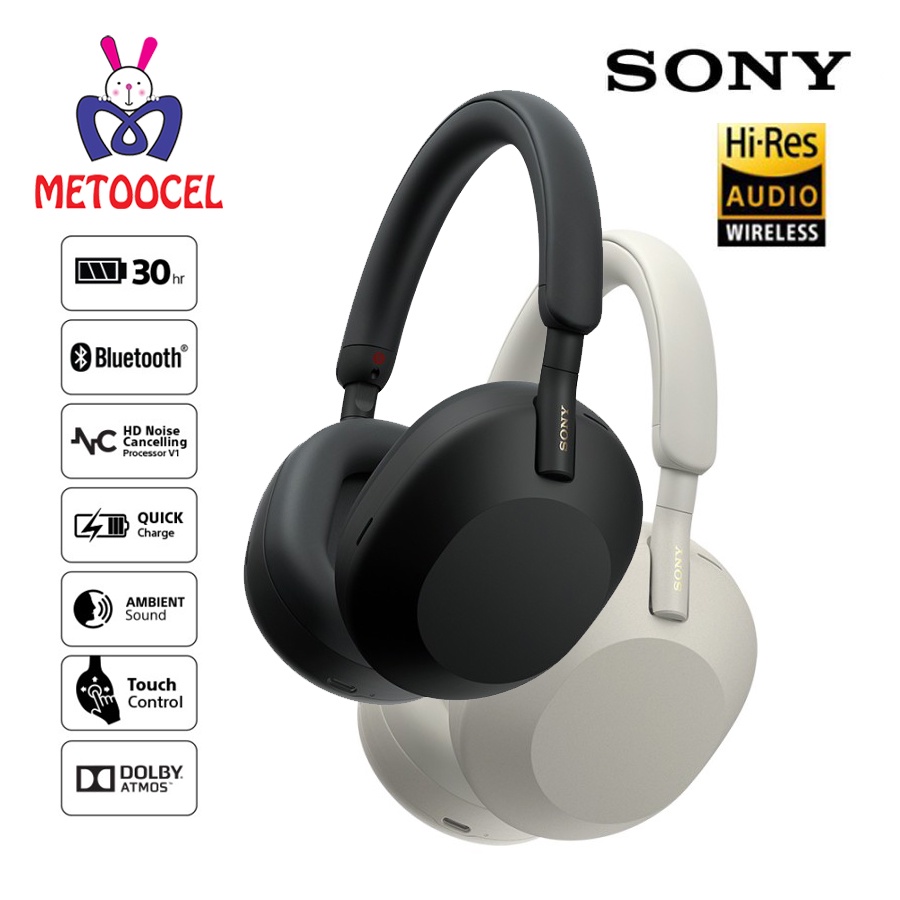 Jual Headphone SONY WH-1000XM5 ANC Wireless Noise Cancelling Headset ...