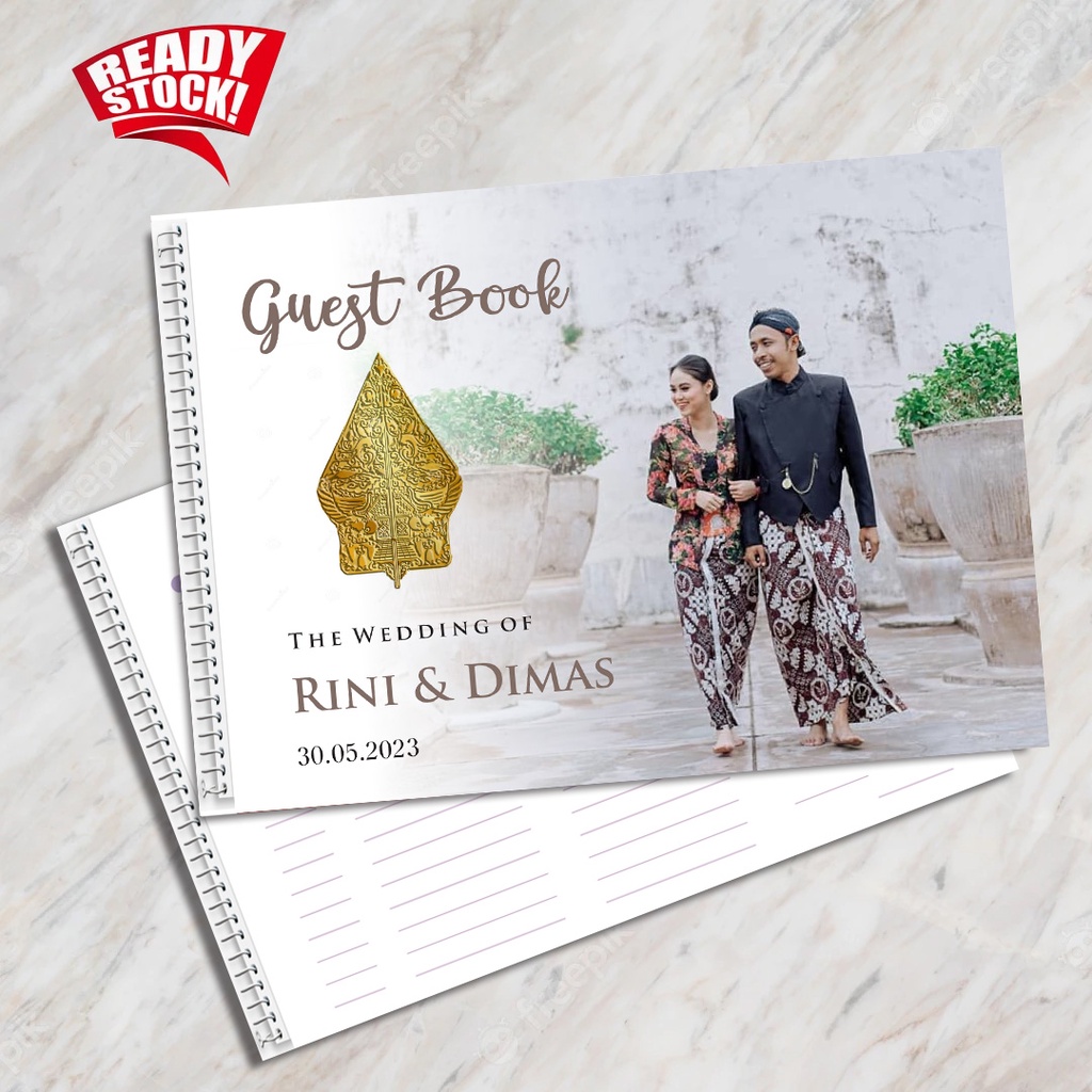 Jual Buku Tamu Pernikahan CUSTOM / wedding Guest Book / wedding book ...