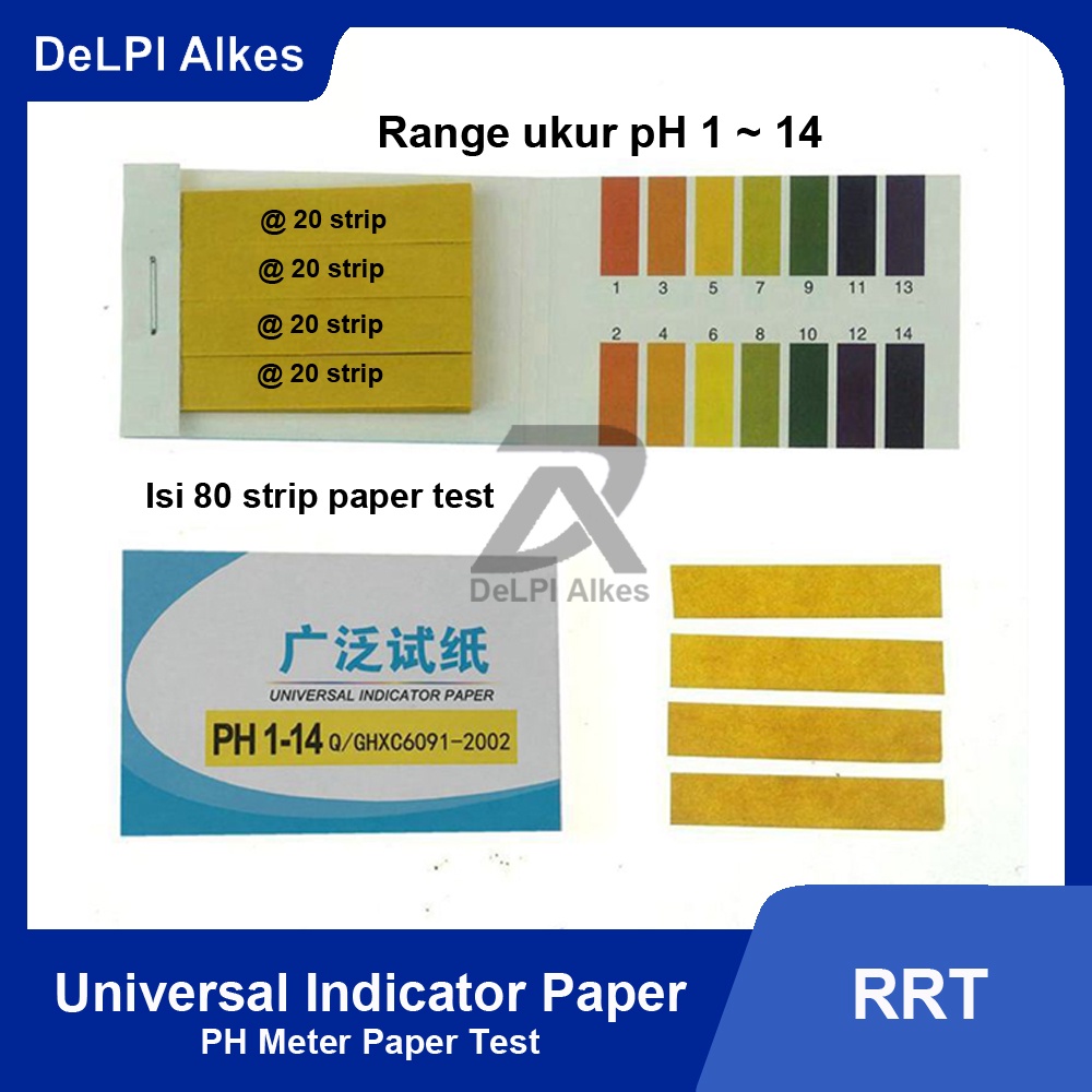 Jual Kertas Lakmus Strip PH Meter Universal Indicator PH Paper Test ...