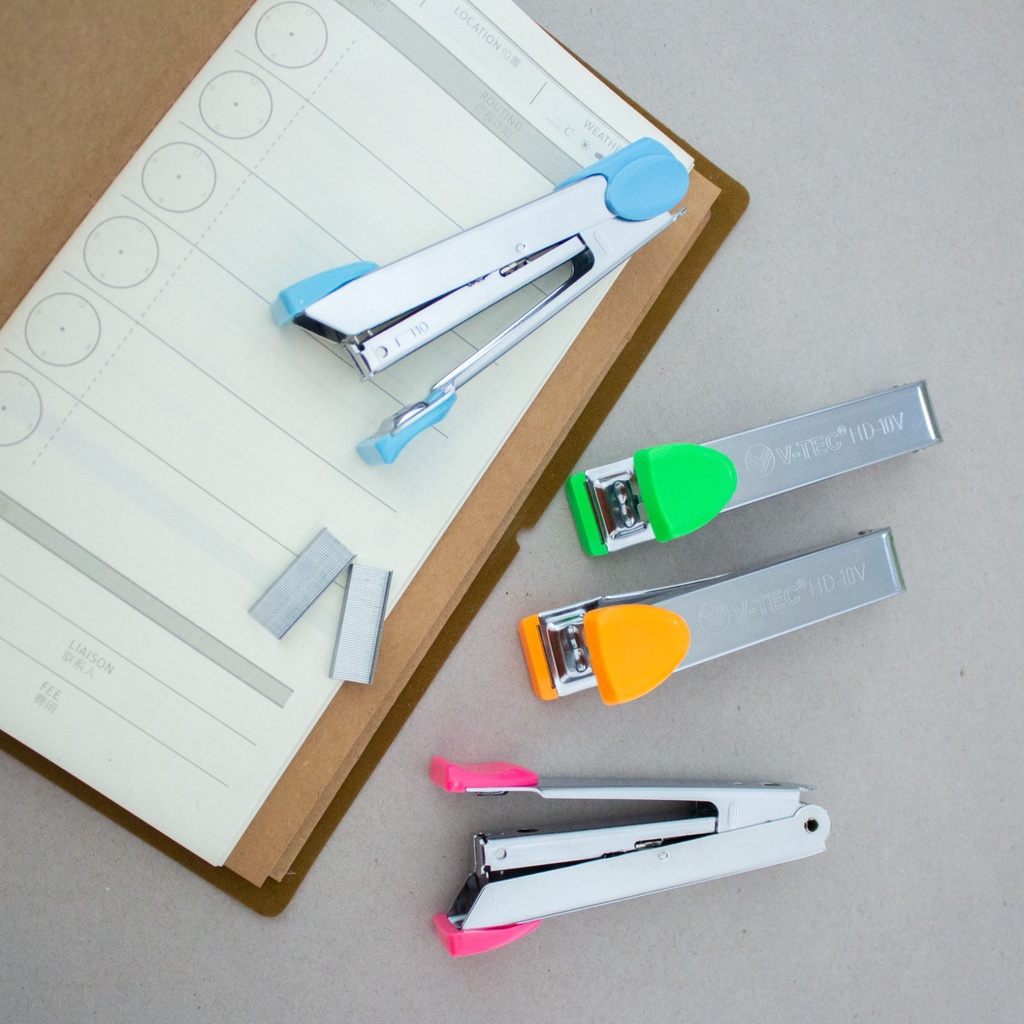 Jual Stapler Vtec hd 10v staples Vtec hd 10v random warna | Shopee ...