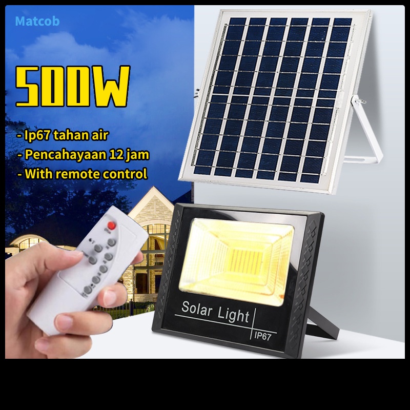 Jual 500W Lampu Solar Led Tenaga kuning / IP67 Waterproof Solar Led ...