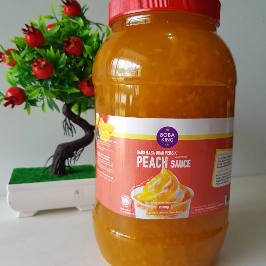 Jual Bobba King Peach Jam Sauce Boba King Saus Buah Pir Selai Topping ...