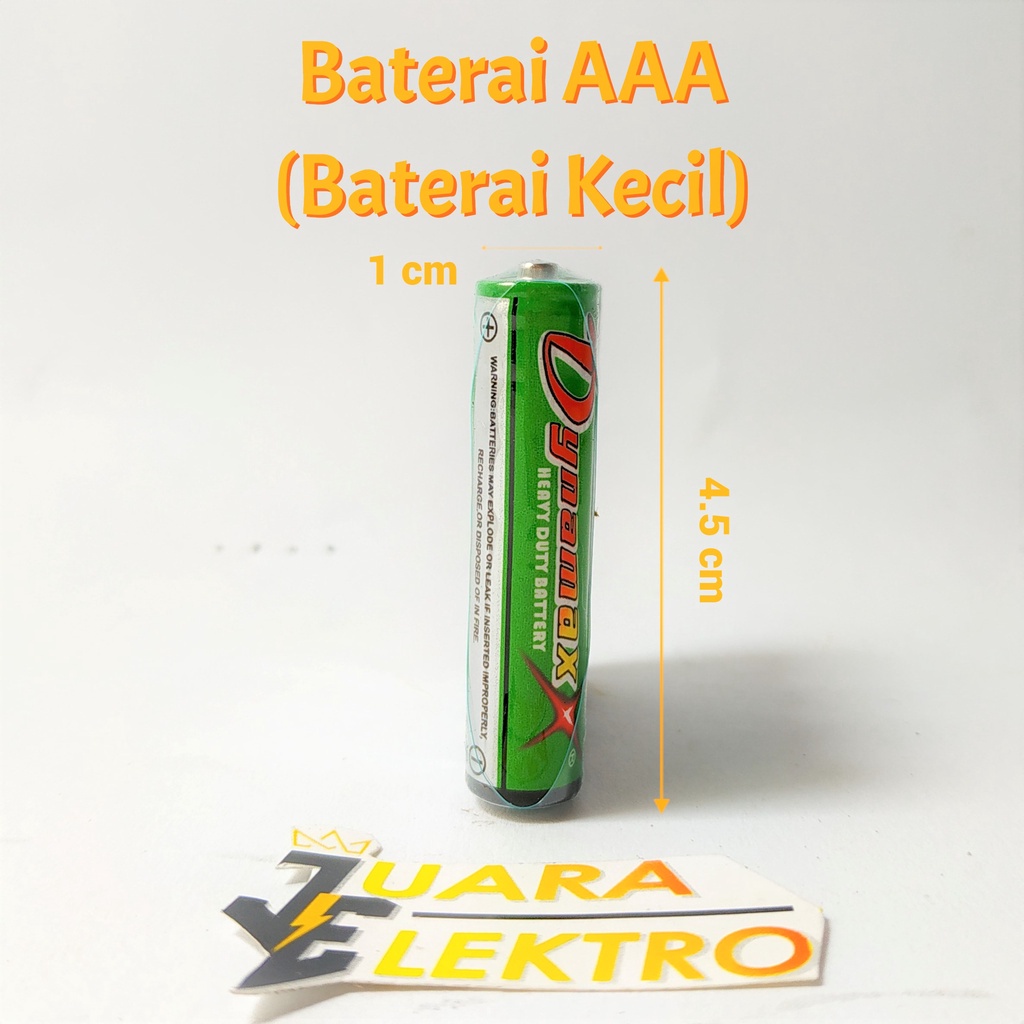 Jual (1 PCS) DYNAMAX Baterai AAA (Baterai Kecil) | Baterai A3 Dry ...